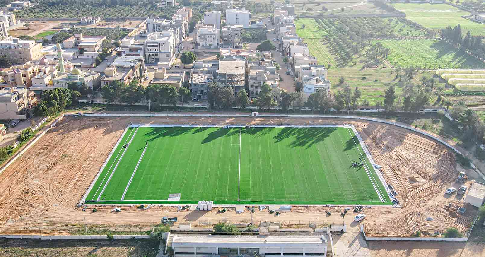 "Maintenance Project for Al-Tadamon Club Stadium in Qasr Ben Ghashir ...